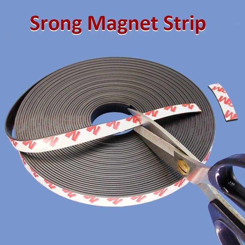 LY 2M Lenght Strong Flexible Magnet Strip Self Adhesive Magnetic Tape ...