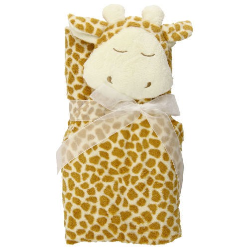 American ANGEL DEAR Big Head Animal Baby Blanket (Brown Giraffe ...