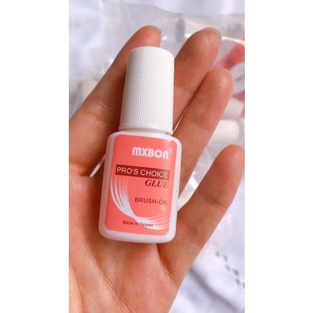 Mxbon nail Glue gum Taiwan Glue Pink Glue with Brush Head Manicure ...
