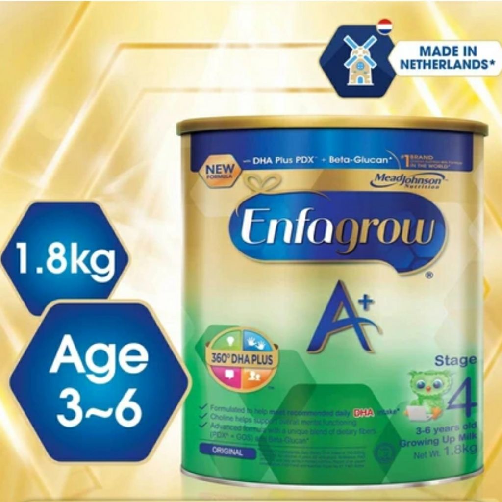 [Bundle of 2] Enfagrow A+ Stage 4 (1.8kg) Baby Formula Milk Powder ...