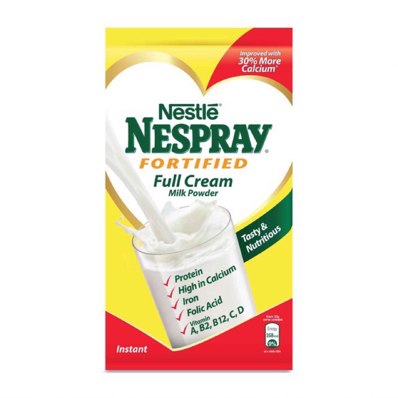 Nespray Instant Fortified Full Cream Milk Powder 600g | Shopee Singapore