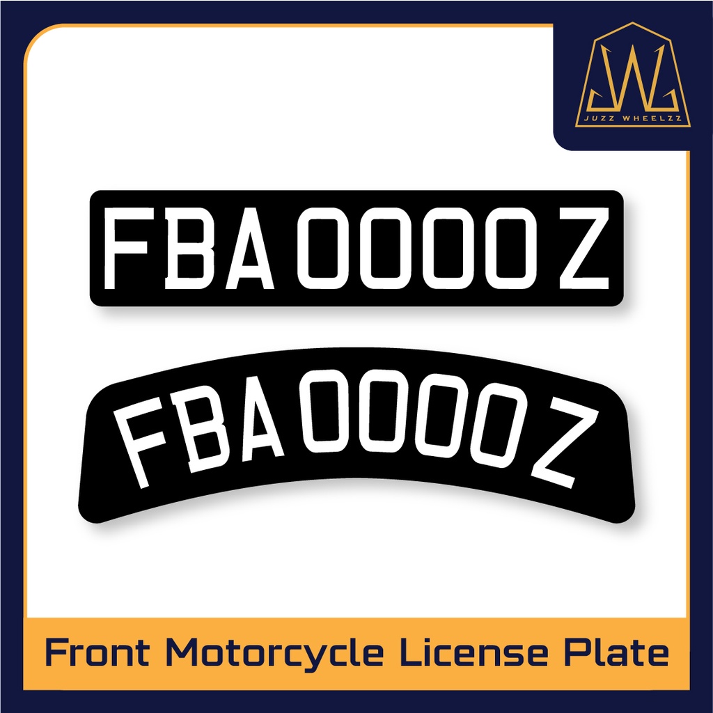 Motorcycle Front Bike License Plate Number | Shopee Singapore