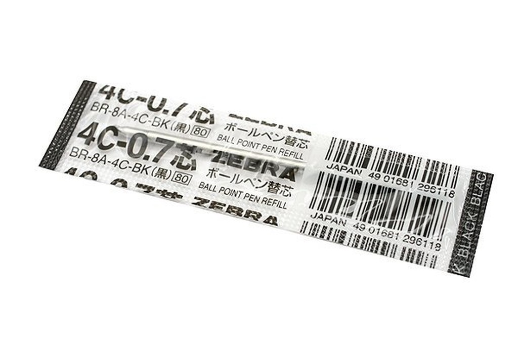 ZEBRA Changeable Combination Pen Dedicated 4C-0.7 Refill BR-8A-4C (Also ...