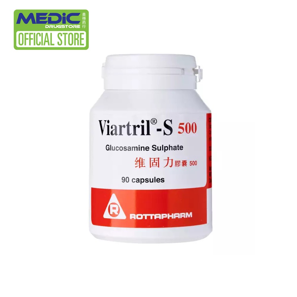 Viartril-S Glucosamine Sulphate 500Mg Capsules - By Medic Drugstore ...