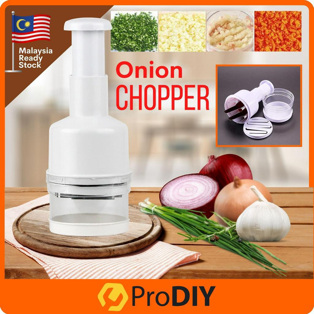 Onion Vegetables Chopper Stainless Steel Hand Pressed Slicer Shredder ...
