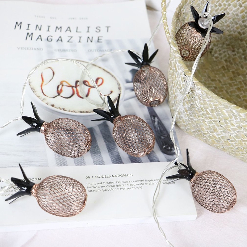1.5/3M Pineapple Shape String Lights LED Fruit String Lights Fairy ...