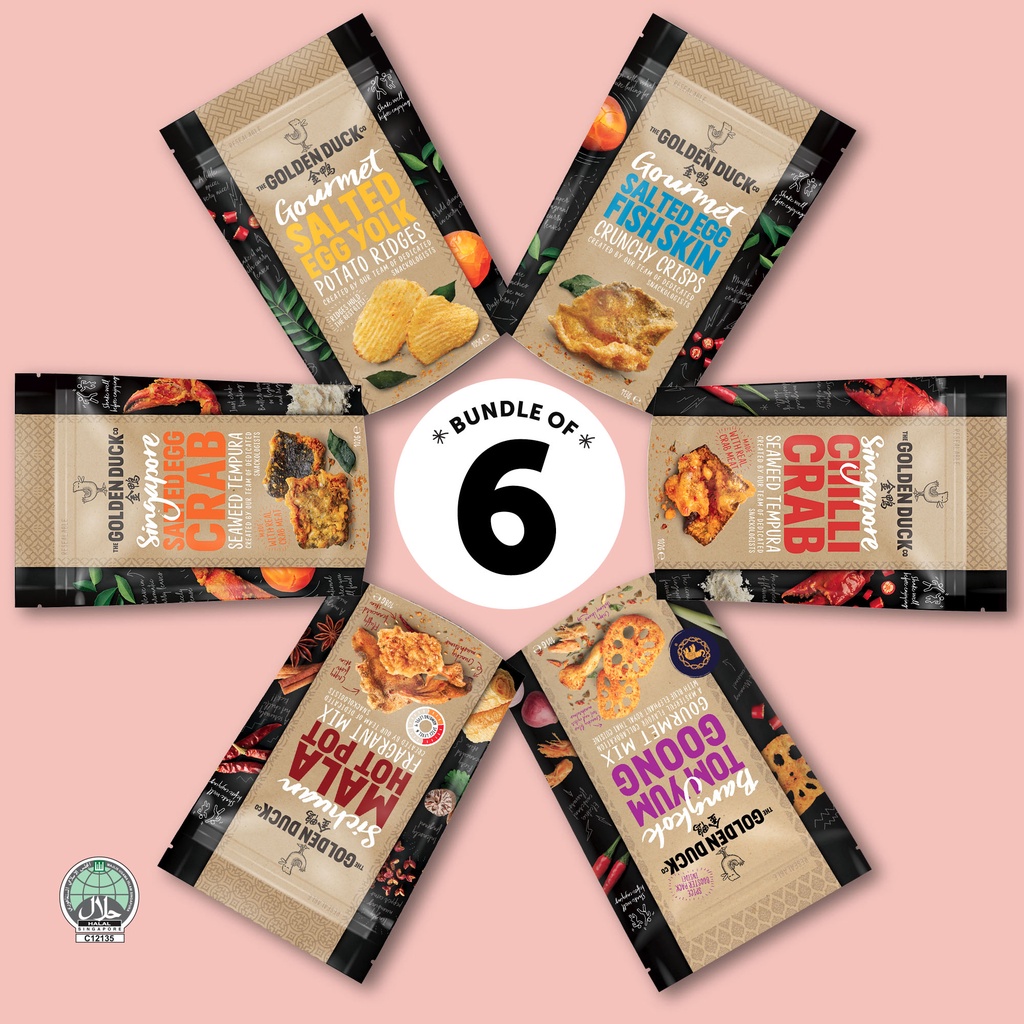 [Bundle of 6] The Golden Duck Mix Assorted Flavors | Shopee Singapore