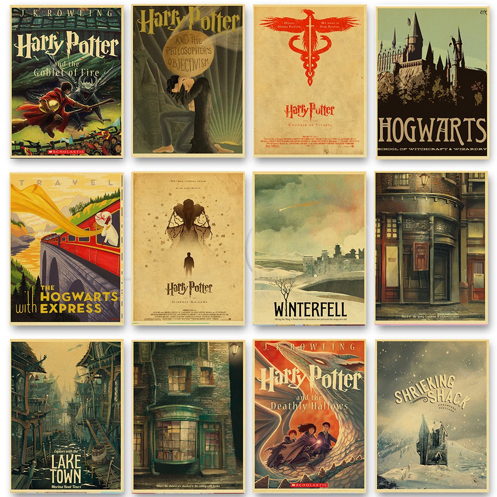 Harry Potter Movie Wall Pictures For Kids Room Posters canvas prints ...