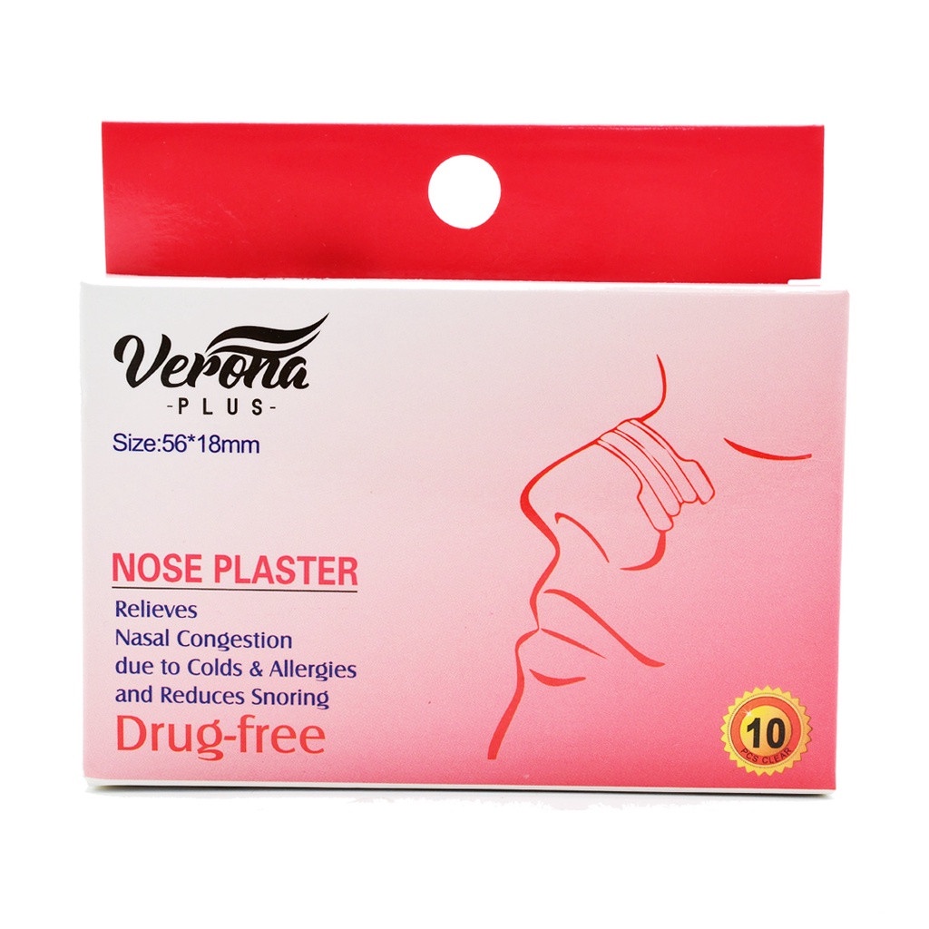 VERONA PLUS NOSE PLASTER / NASAL STRIPS / SNORING STRIPS EASIER 10'S ...