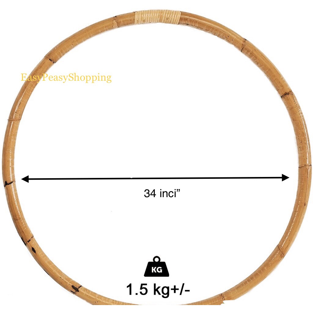 Fitness Exercise Hula Hoop Rattan /Hula Hoop Rotan /Senaman | Shopee ...