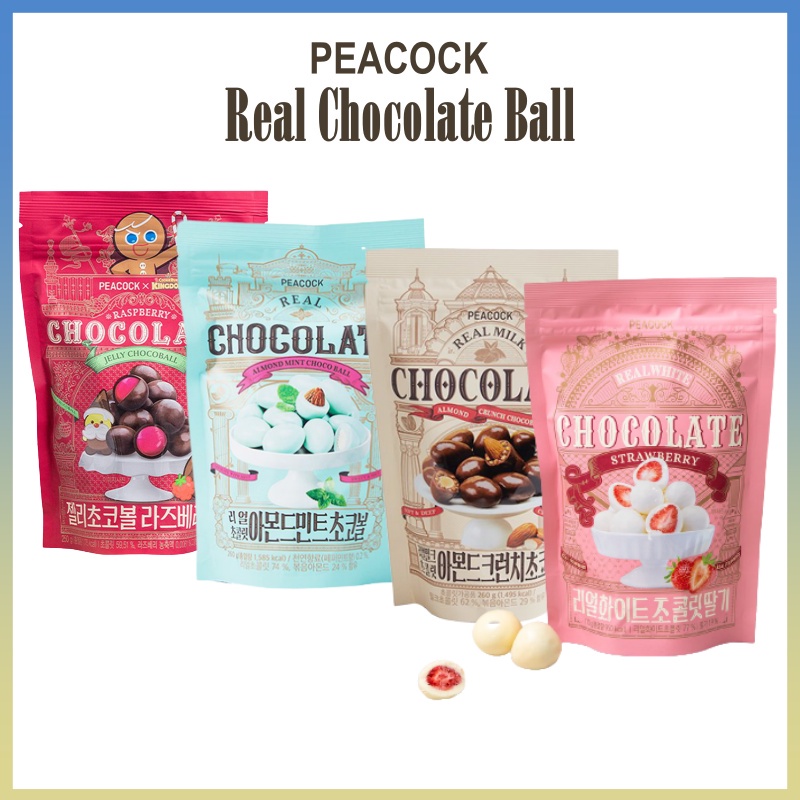 [PEACOCK] Real Chocolate Ball Series / Raspberry Jelly Choco Ball ...