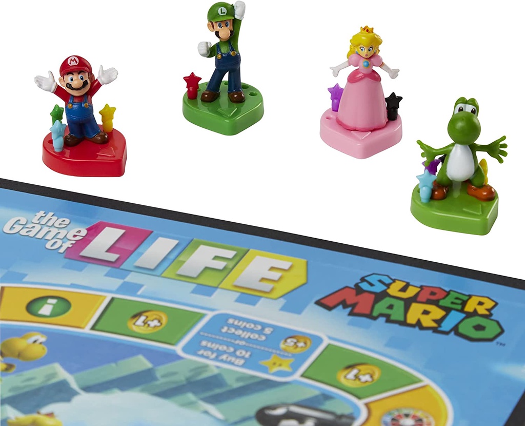 Hasbro Gaming The Game of Life: Super Mario Edition Board Game for Kids ...