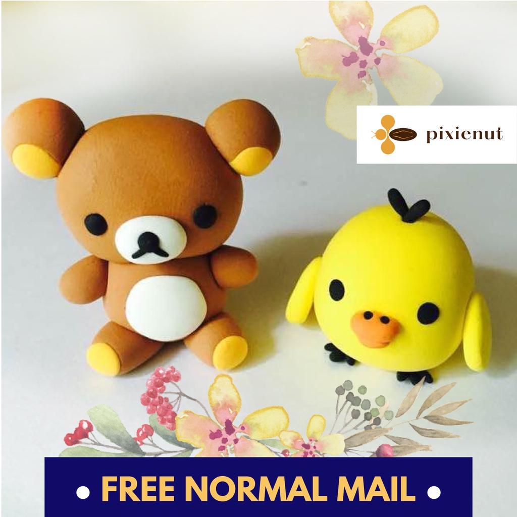Rilakkuma Air Dry Clay DIY Kit. Kiiroitori Handmade Gift Magnet ...