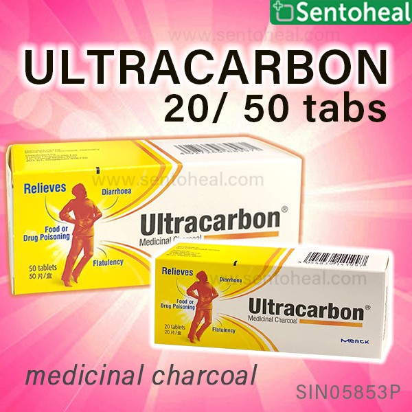 Ultracarbon Tablets 20/ 50 tablets - Medicinal Charcoal/activated ...