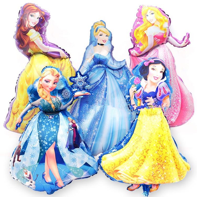 Large Princess Balloon Cartoon Frozen 2 Elsa Anna Snow White Belle ...
