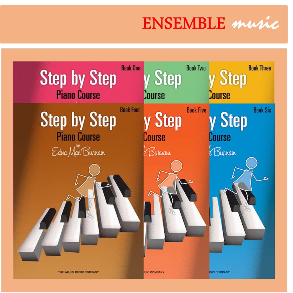 Step by Step Piano Course - Book One, Two, Three, Four, Five, Six (Edna ...