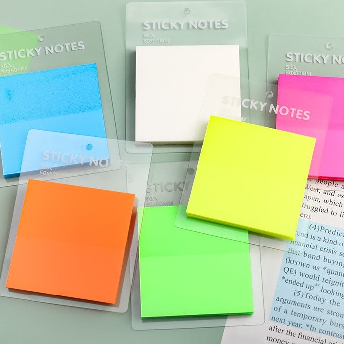 Transparent Sticky Notes | Waterproof Bookmark Sticky Notes | Clear ...