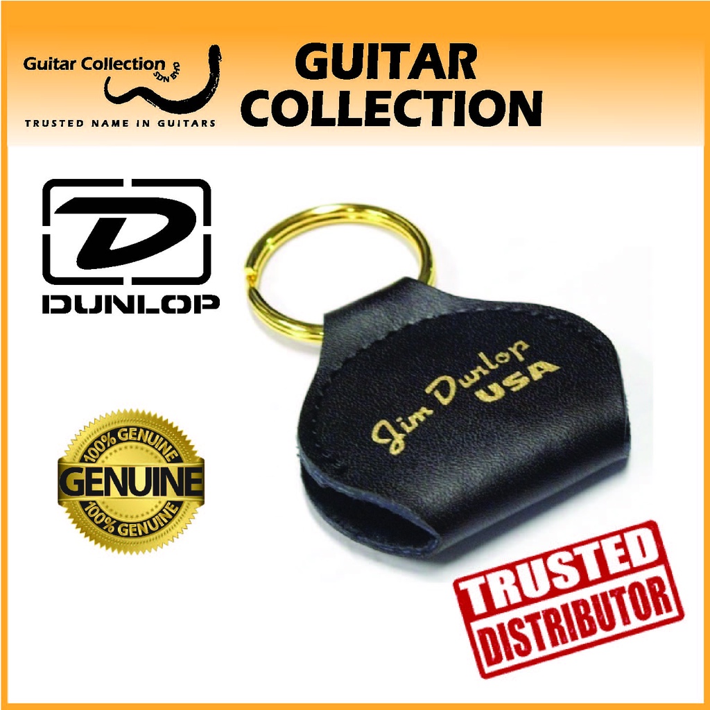 Jim Dunlop 5200 Picker's Pouch Keychain Pick Holder USA Gold Logo ...