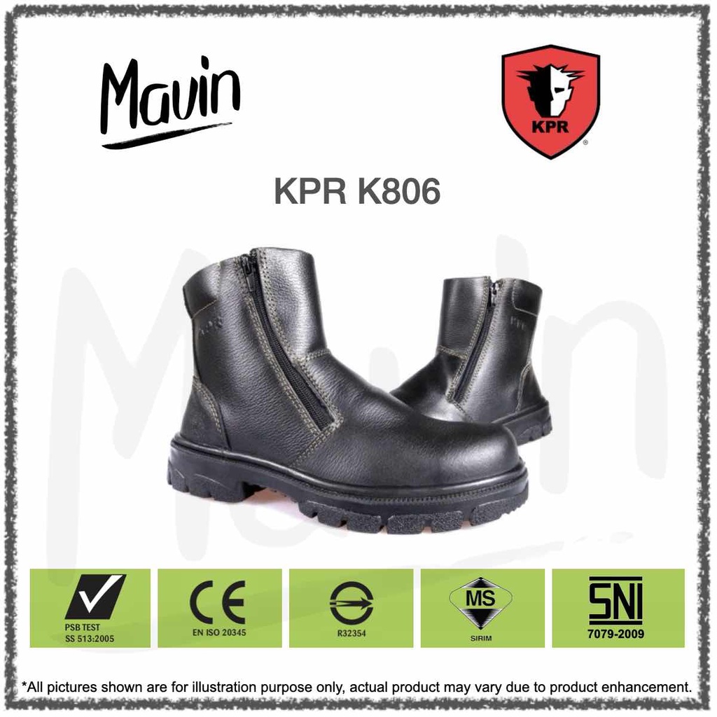 KPR K-806 / K806 Mid Cut Zipper Boots 「Non Metallic Series」 | Shopee Singapore