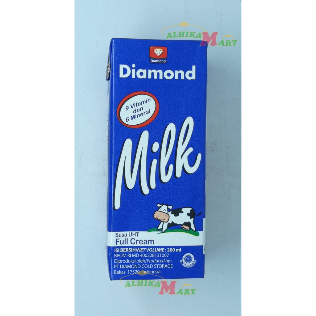 Diamond Milk UHT Full Cream Net 200ml | Shopee Singapore