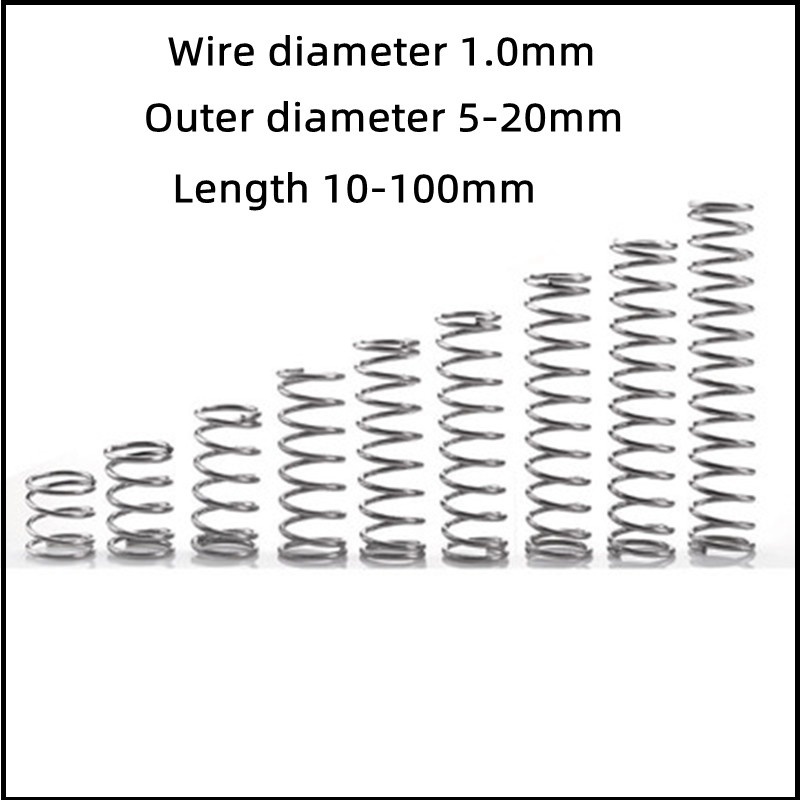 【XCF】wire diameter 1.0mm compression spring SUS304 stainless steel OD8 ...
