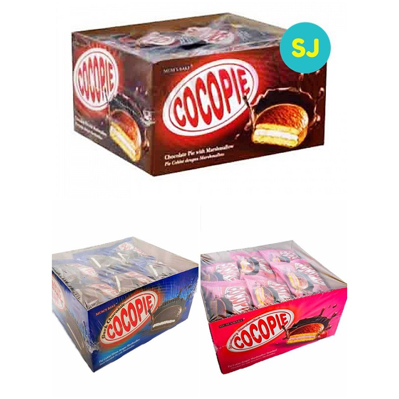 Cocoaland Cocopie Chocolate / Dark Chocolate / Strawberry (24's x 25g ...
