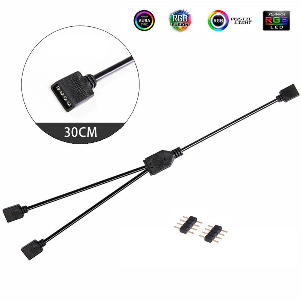 Extension Cable 1/2/3/4 12V 4PIN RGB/ 5V 3PIN ARGB LED Strip Connector Extension Cable Connector ...