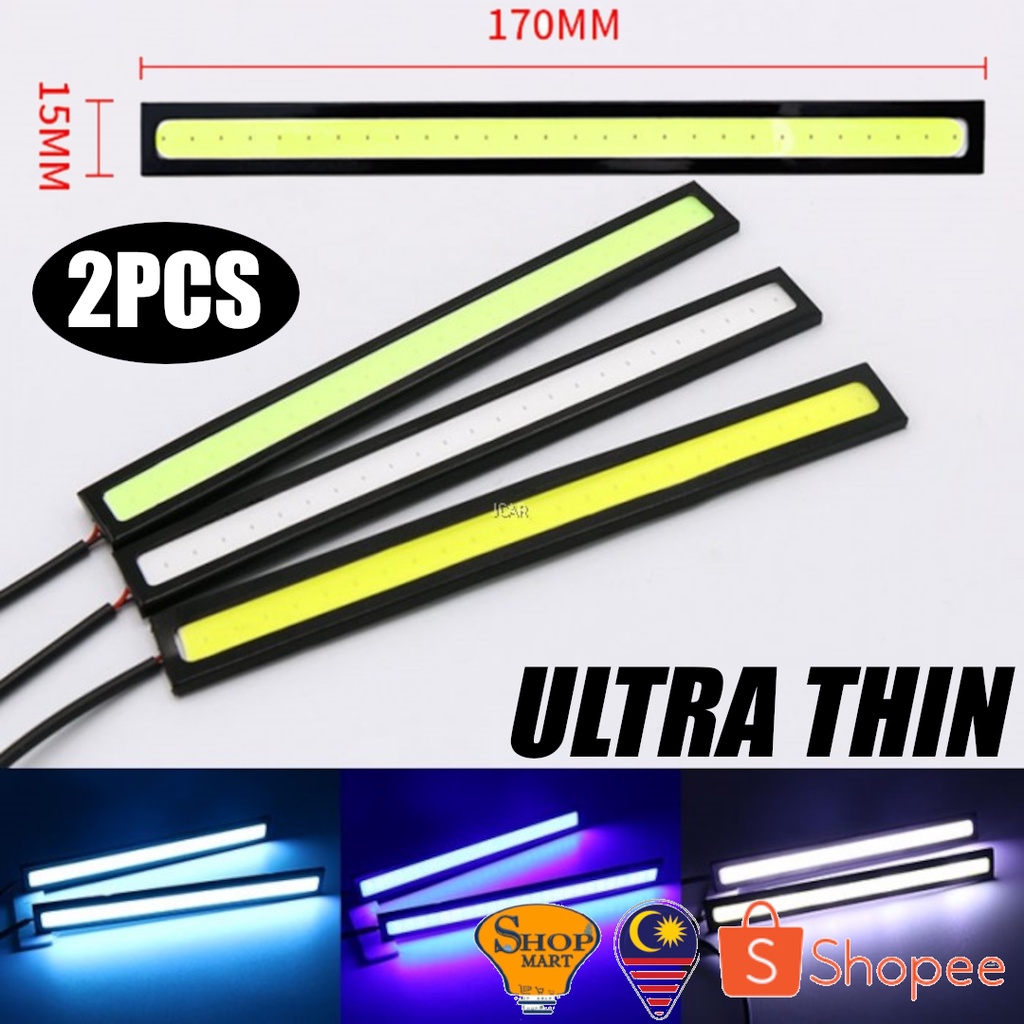 Car Ultra Thin Led DRL Daylight Daytime Led Light 17cm Cob Led Daytime ...