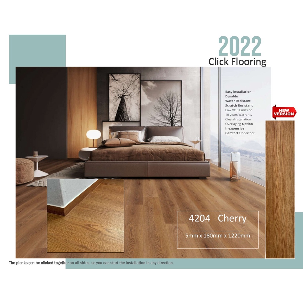 5mm Click system Flooring Sample LVT | Shopee Singapore
