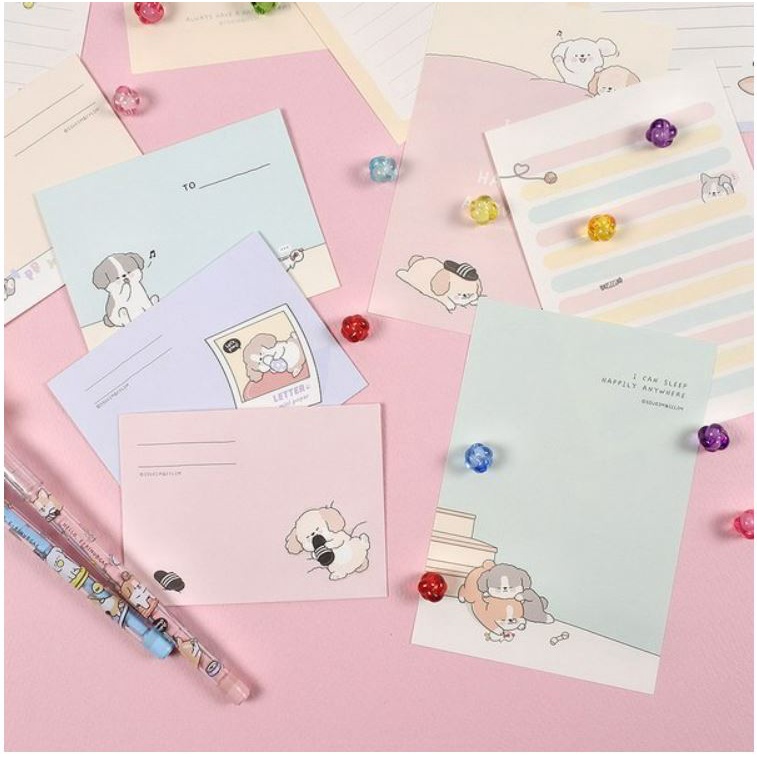 Korean Mini Letter Paper Set Writing Paper with Envelopes Set | Shopee ...