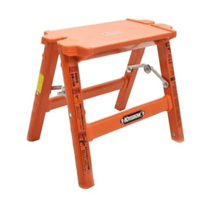 1-step Aluminum Ladder - Orange | Shopee Singapore