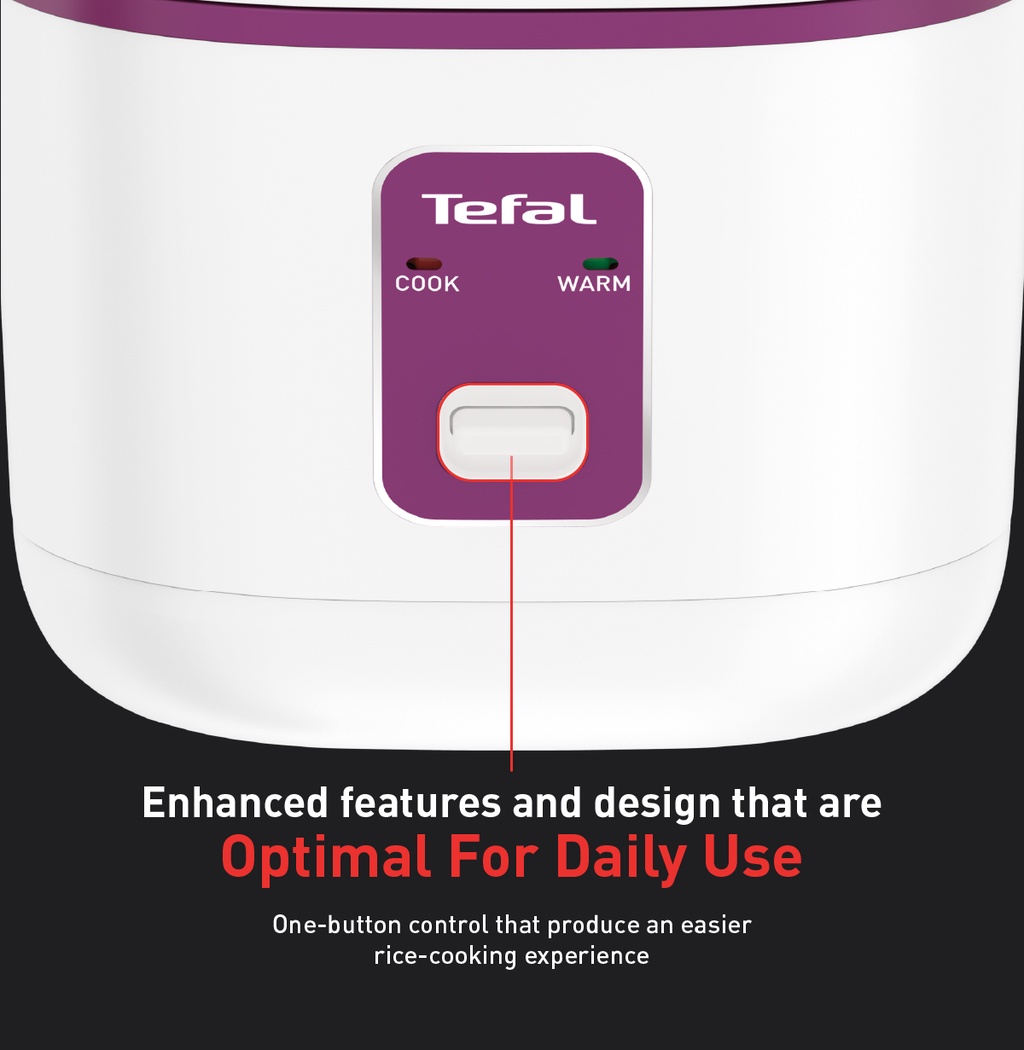 Tefal Mechanical Mini Rice Cooker 0.4L RK1721 – Durable Non-Stick ...