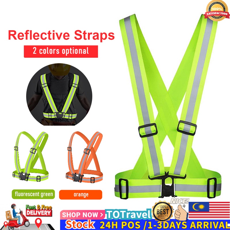 Highlight Reflective Straps Night Work Security Running Cycling Safety ...