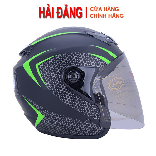 NAPOLI N039 helmet with green V2 stamp (KK) | Shopee Singapore