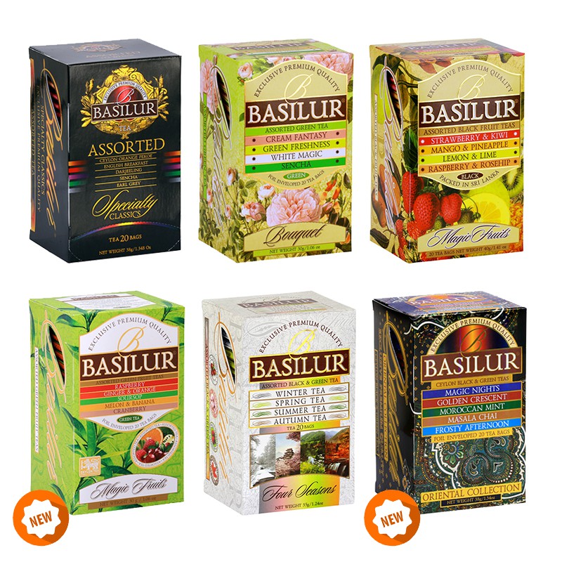 Basilur Assorted Ceylon Black & Green Tea (25 Sachets) | Shopee Singapore