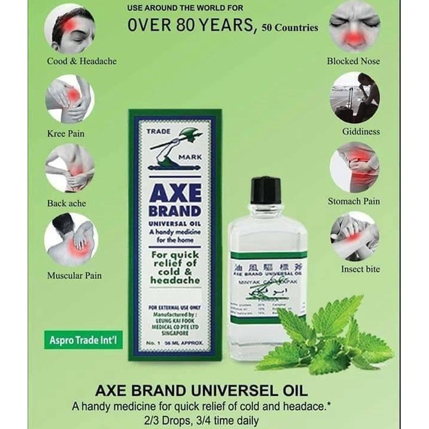 [BUNDLE OF 6/12] Axe Brand Medicated Oil for Motion Sickness | Joint ...