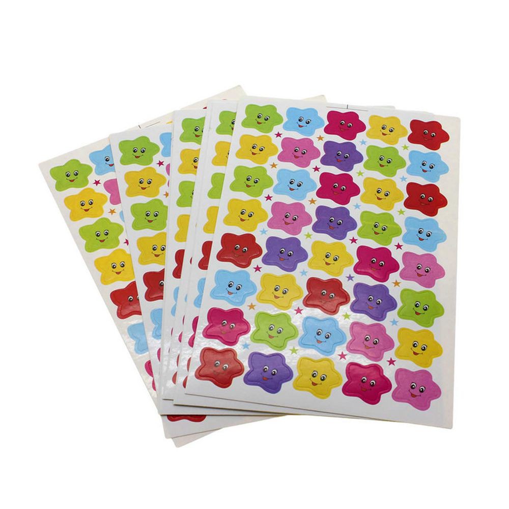 Teacher 400pcs New Smile Stars Label Sticker Reward Decal | Shopee ...