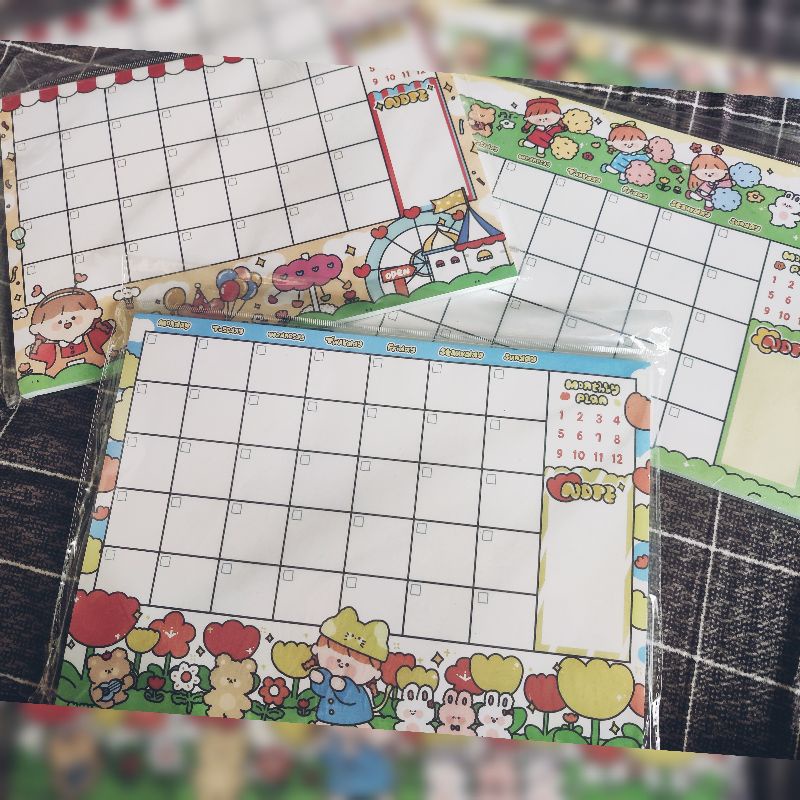 Kawaii/Cute Monthly Planner / Scheduler | Shopee Singapore