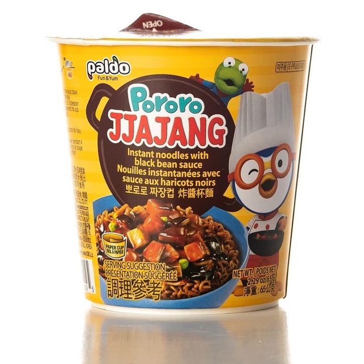 Paldo Pororo Jjajang Cup Noodle 65gr – Jjajangmyeon - Korean Instant ...