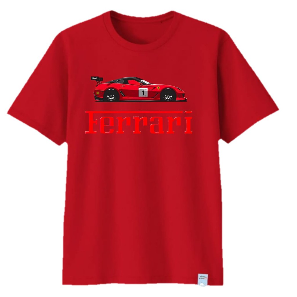 Ferrari Premium Car T-shirt - for children, teenagers & adults - Cotton ...