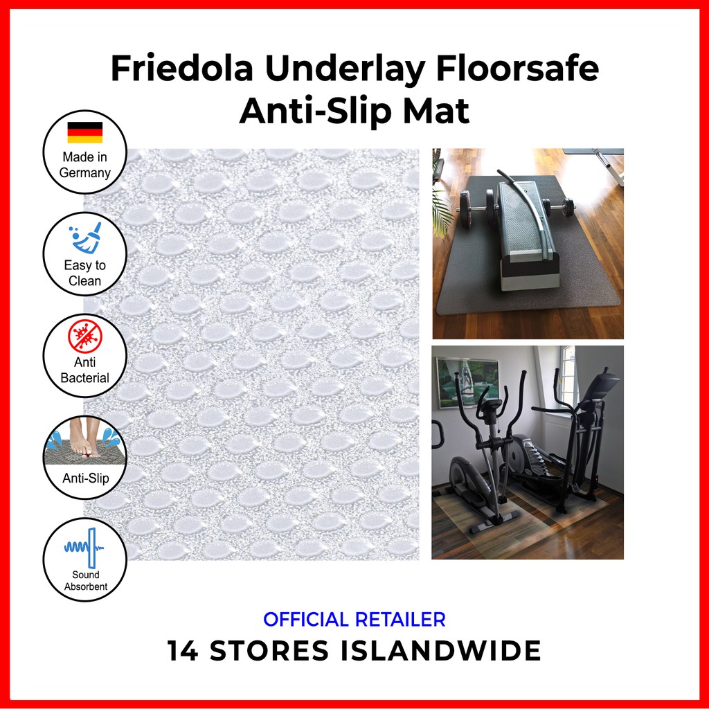 Friedola 78997 Floorsafe Transparent Anti-Slip Underlay Mat (90 x 200 ...