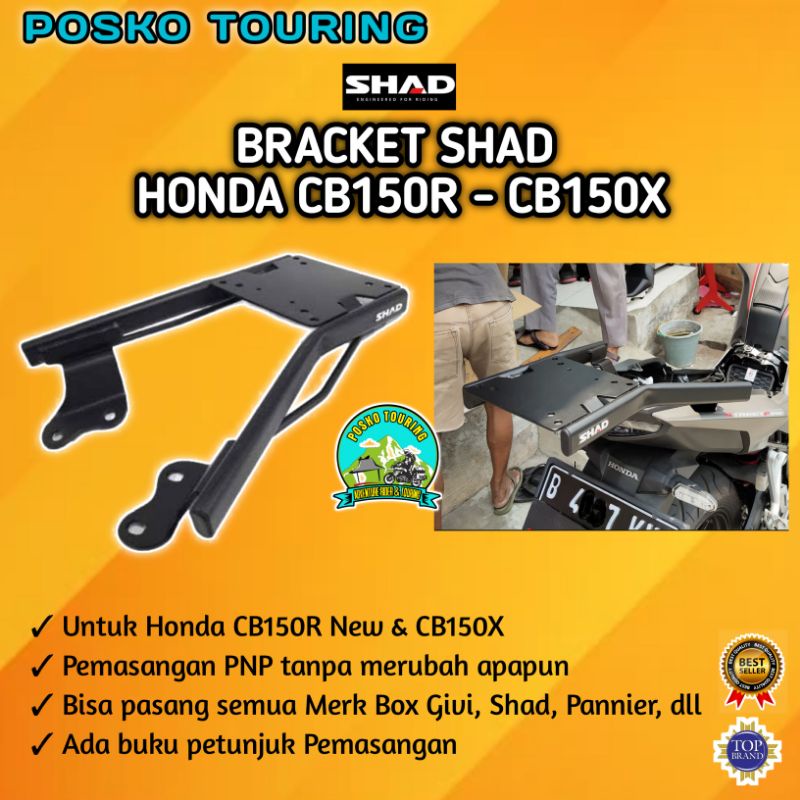 Honda CB150X CB150R FI Shad Bracket | Touring Motorcycle Bracket Box ...