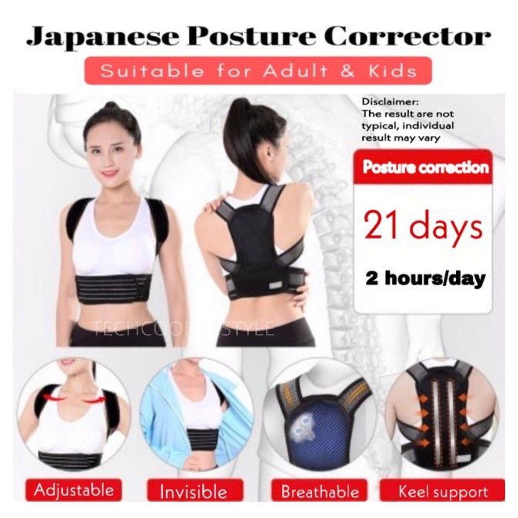 Posture Corrector Japanese Style for Male and Female Humpback ...