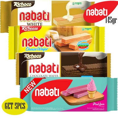 Richeese Richoco Nabati Cheese Wafer/ Chocolate Wafer/ White Vanilla ...