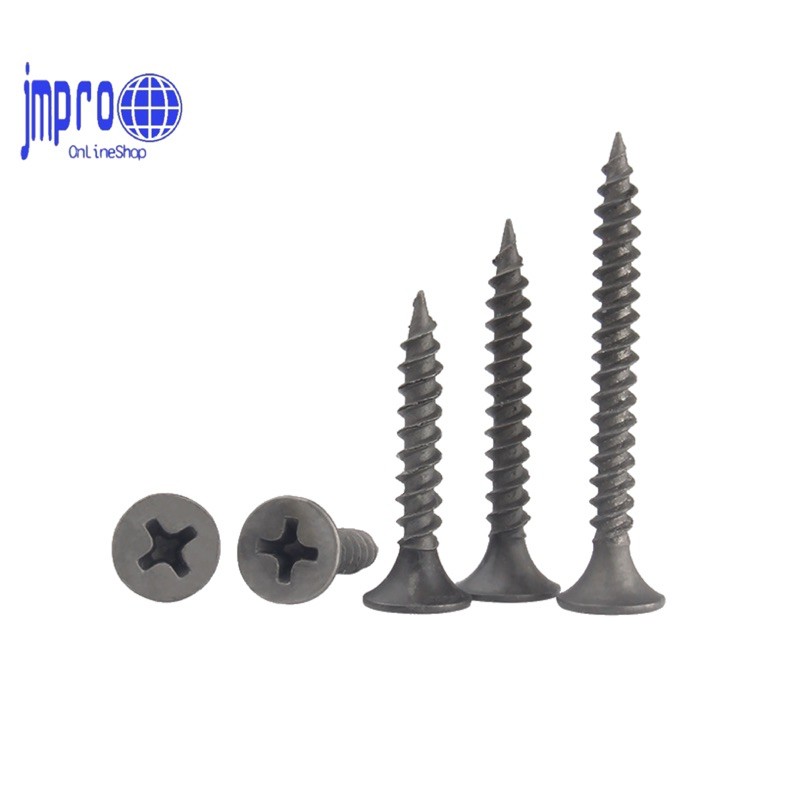 Jmpro~Quality Black Dry Wall Black Screw Driving Counter Sunk Flat Head ...