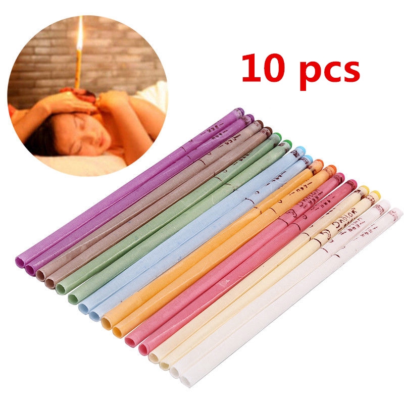 10pcs Ear Candle Ear Candling Therapy Ear Treatment Ear Wax Removal ...