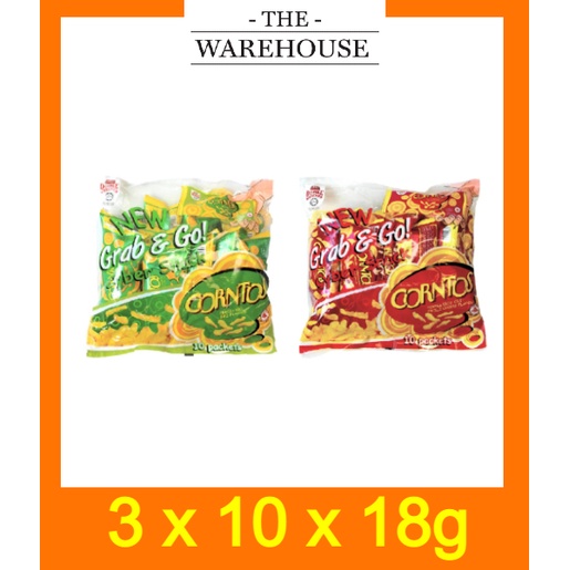 Corntos Snacks - 3 bags x 10 x 18g (Local Stock) | Shopee Singapore