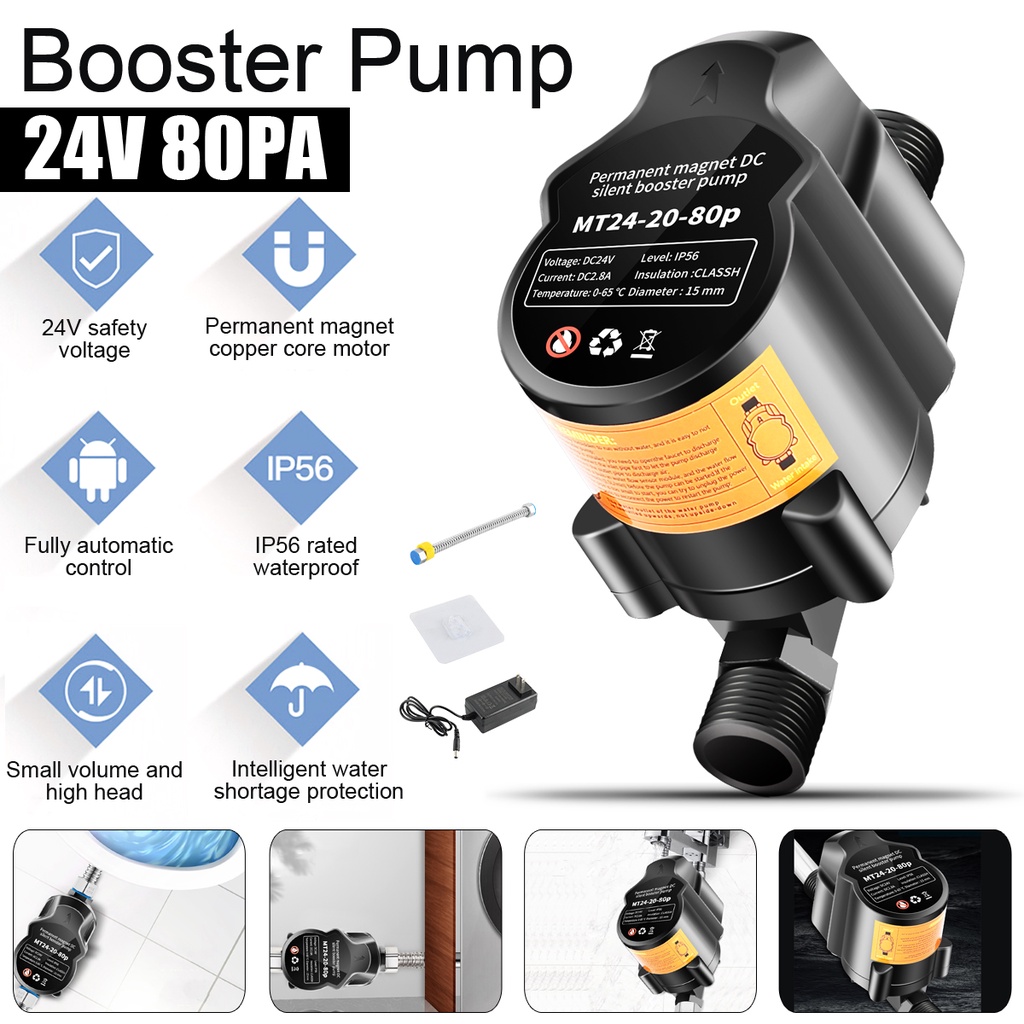 Water Pressure Booster Pump 20L/min 80pa Water Pressurizing Pumps for ...