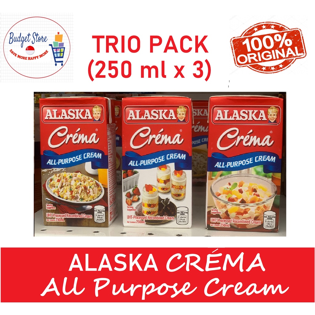 Alaska Crema All-Purpose Cream (250 ml x 3 ) - TRIO PACK | Shopee Singapore