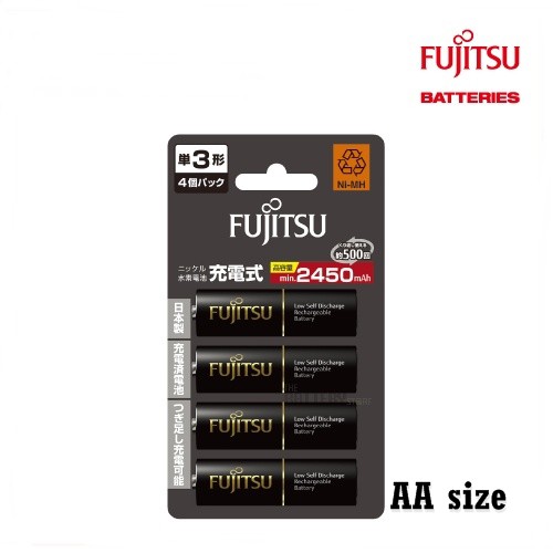 (SG STOCKS)FUJITSU High Cap AA 4cells 2550mAh Rechargeable Battery - HR ...